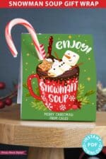 Snowman Soup Printable Gift Wrap - Press Print Party!