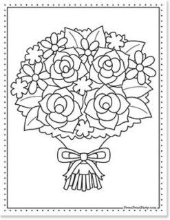 20 Coloring Pages of Flowers for Kids and Adults Free Printable
