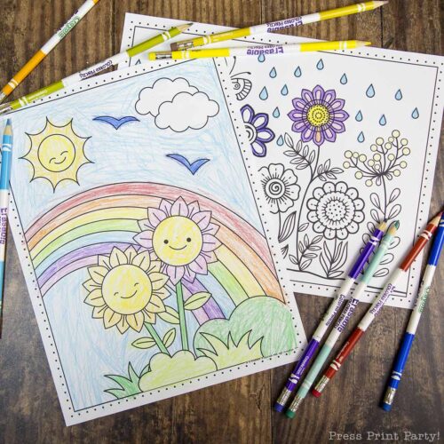 20 Coloring Pages of Flowers for Kids and Adults Free Printable