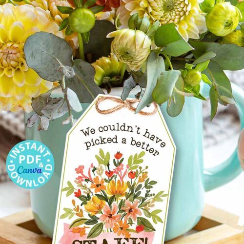 Staff Appreciation Gift Tags for Flowers, We Couldn't Have Picked a ...