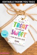Thank You Gift Tag - A Little Treat for Someone Sweet tags - Press ...