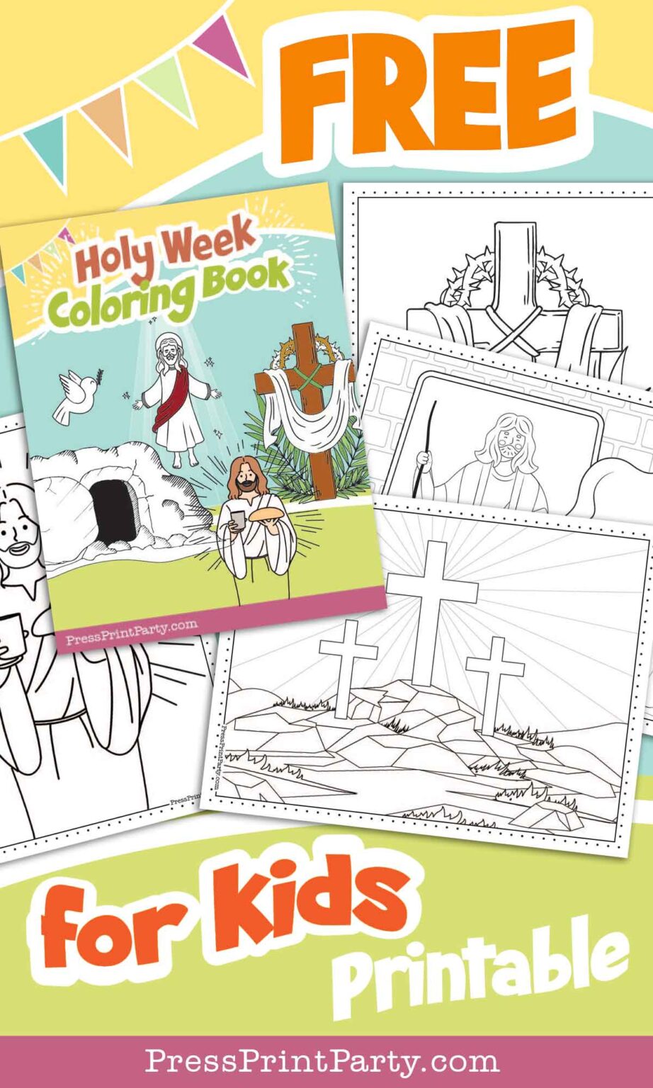 10 Free Easter Religious Coloring Pages for Holy Week