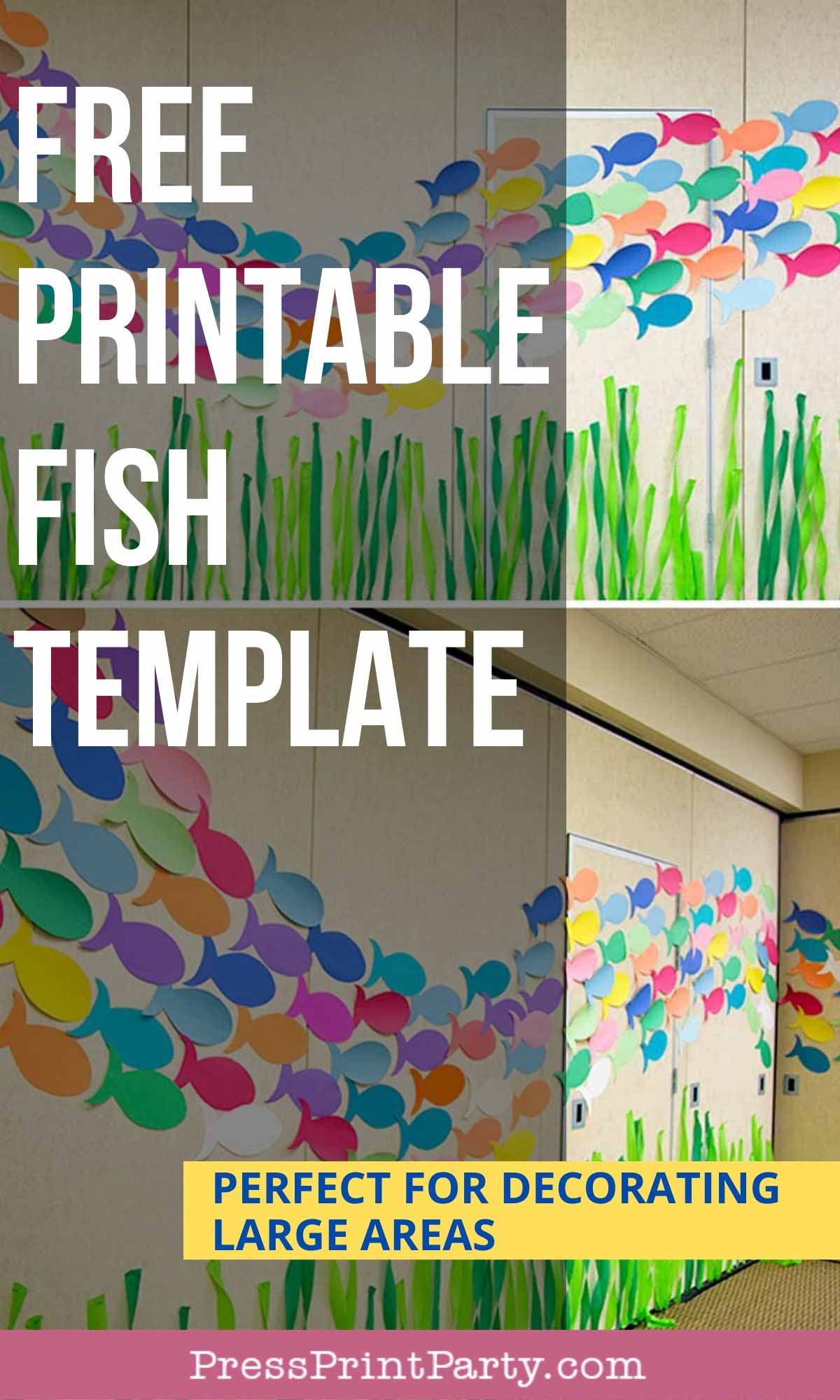 Free Fish Template Printable: Perfect for Under-the-Sea Party Decor ...