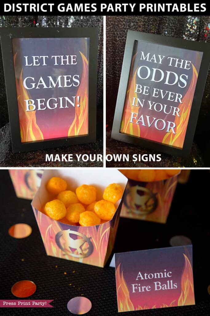 District Games Party Printables Set - Perfect for a Hunger Games Party ...