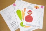 🦃 Free Cute Thankful Turkey Printable Craft Template for Kids