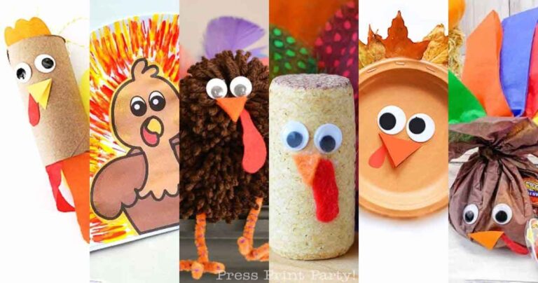 45 Must-Try Turkey Craft Ideas for Creative Kids 🦃