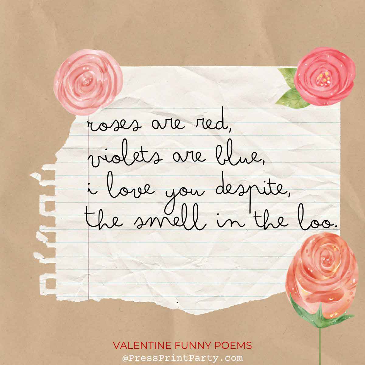 25 Original Valentine Funny Poems for Silly Cards