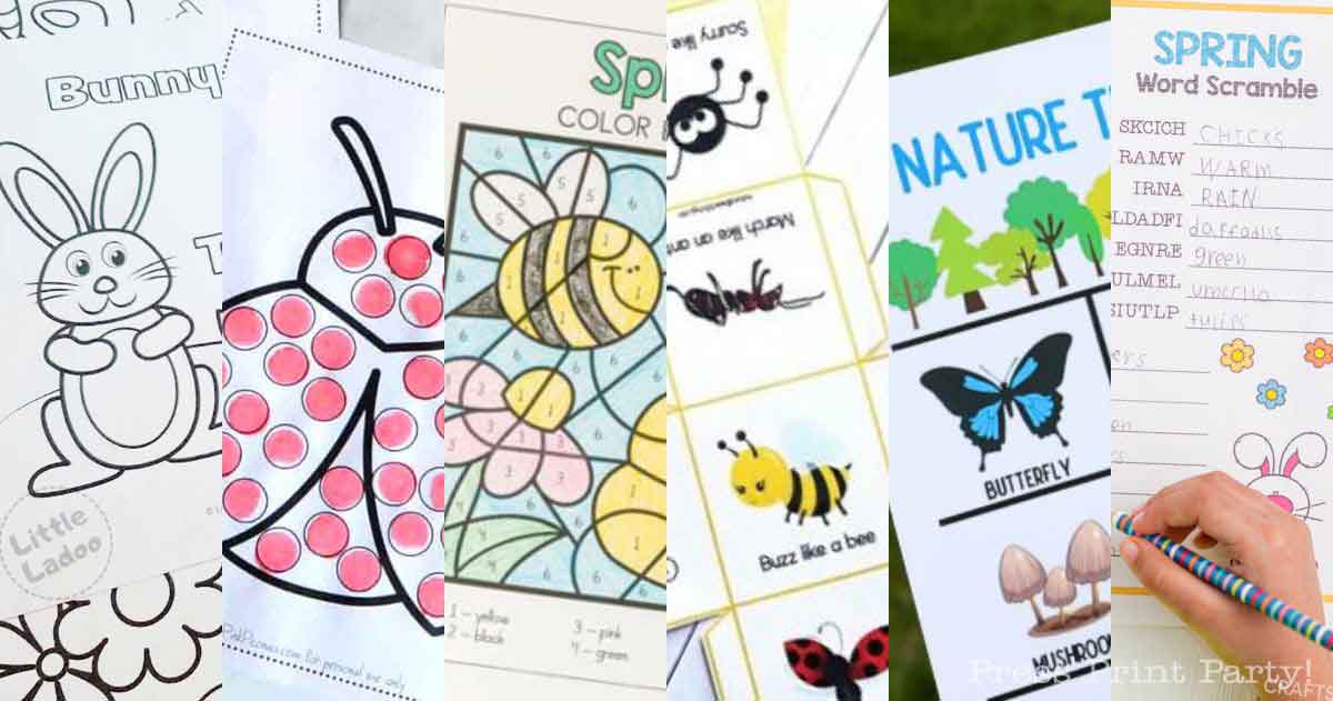 90+ Free Spring Printables For Fun Kids Activities