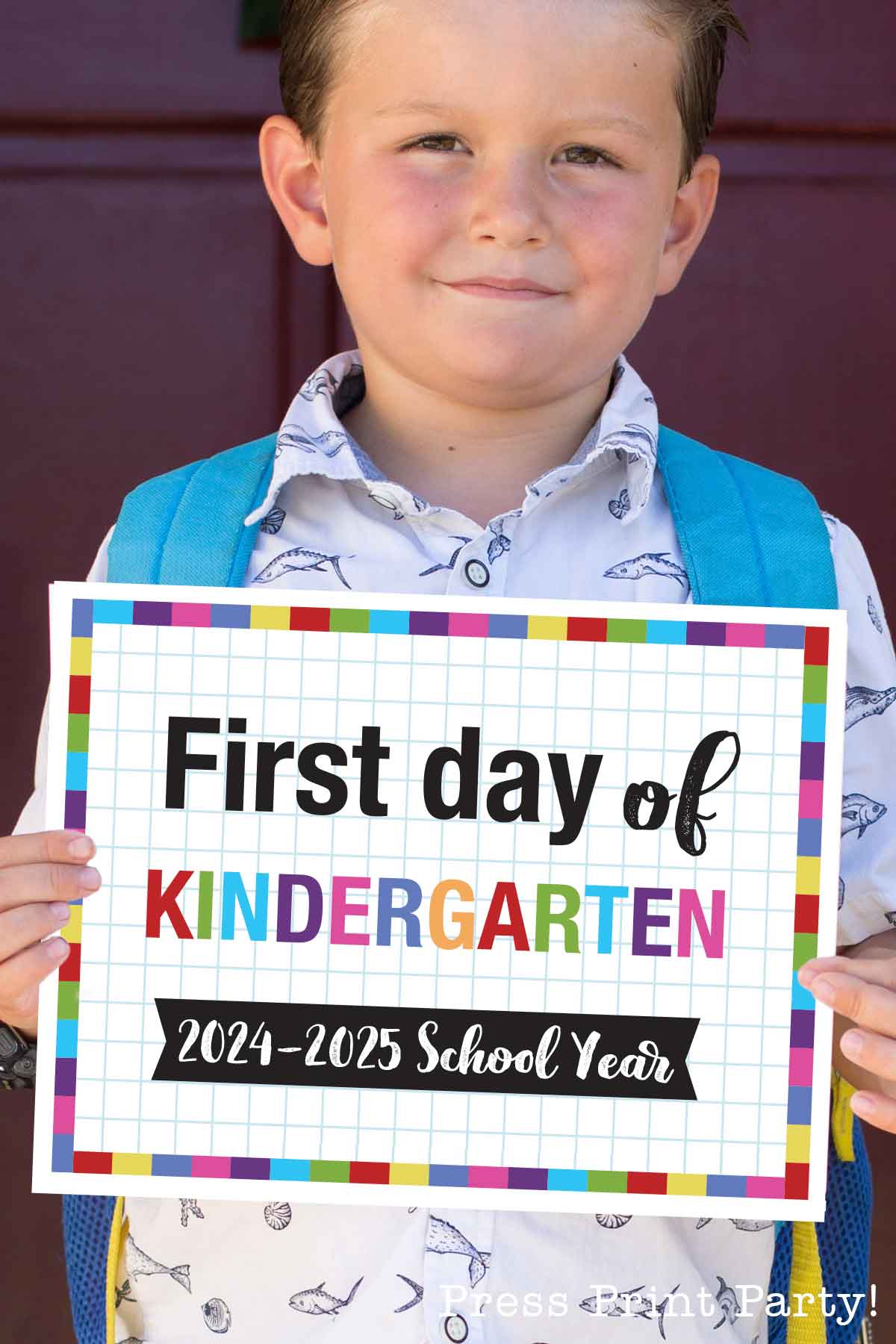 Free First Day of School Printable Signs (2025-2026 School Year)