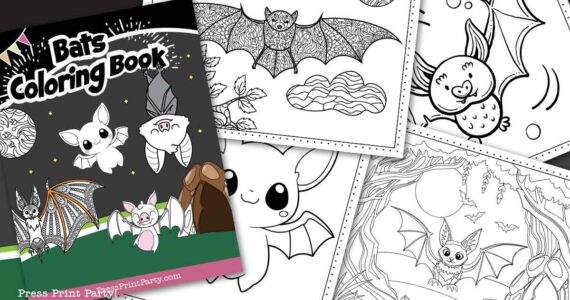 10 Cute & Spooky Bat Coloring Pages for All Ages