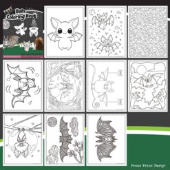 10 Cute & Spooky Bat Coloring Pages for All Ages