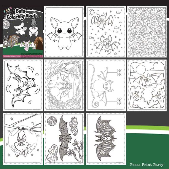 10 Cute & Spooky Bat Coloring Pages for All Ages