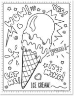10 Free Ice Cream Coloring Pages for Summer Fun