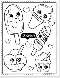10 Free Ice Cream Coloring Pages for Summer Fun