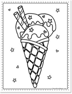 10 Free Ice Cream Coloring Pages for Summer Fun
