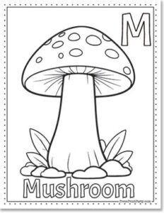 Get Inspired by Nature With This Mushrooms Coloring Book