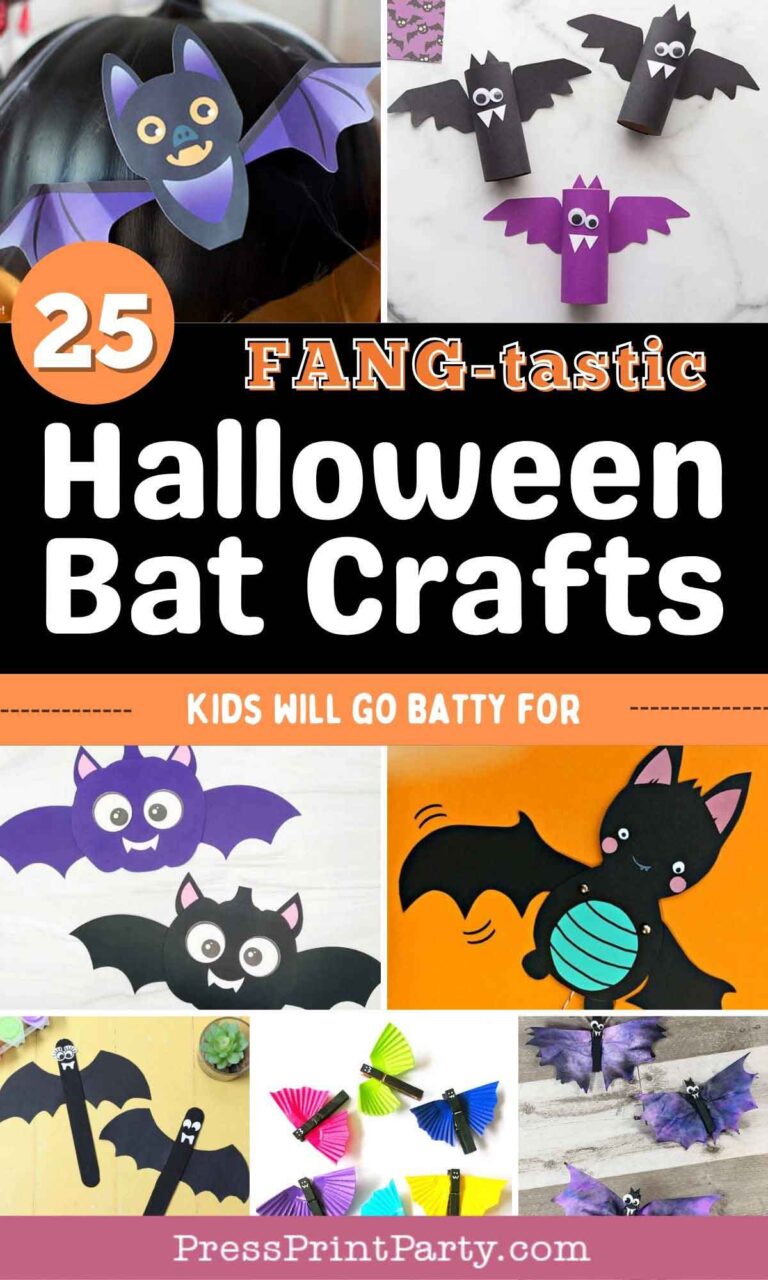25 Fang-tastic Halloween Bat Crafts Kids will go Batty For