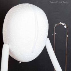 Cute Halloween Ghost Craft with Dollar Tree Supplies