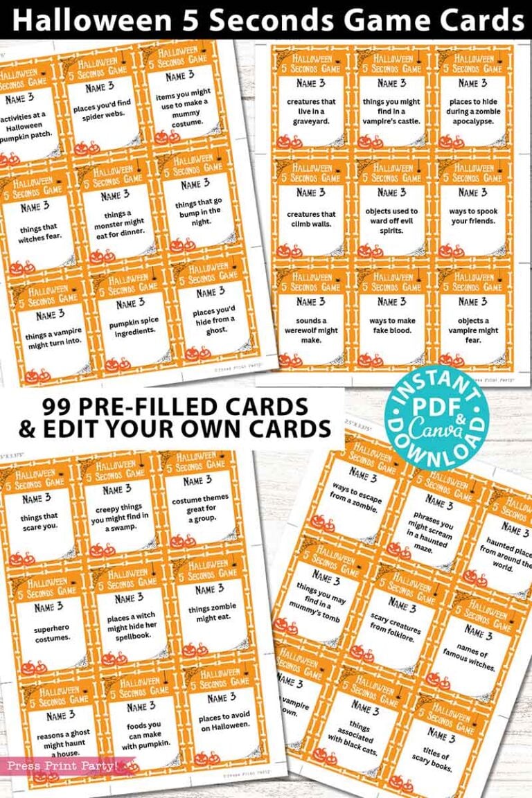 Halloween Candy Game Free Printable: Fun Candy Swap Game for kids