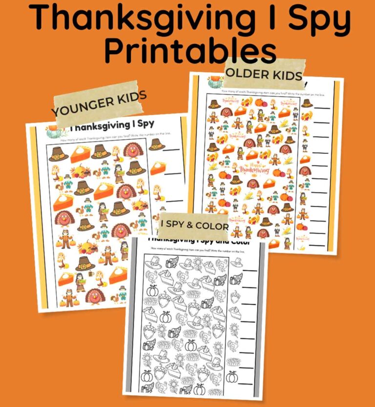 11 Free Thanksgiving Printable Games For Kids
