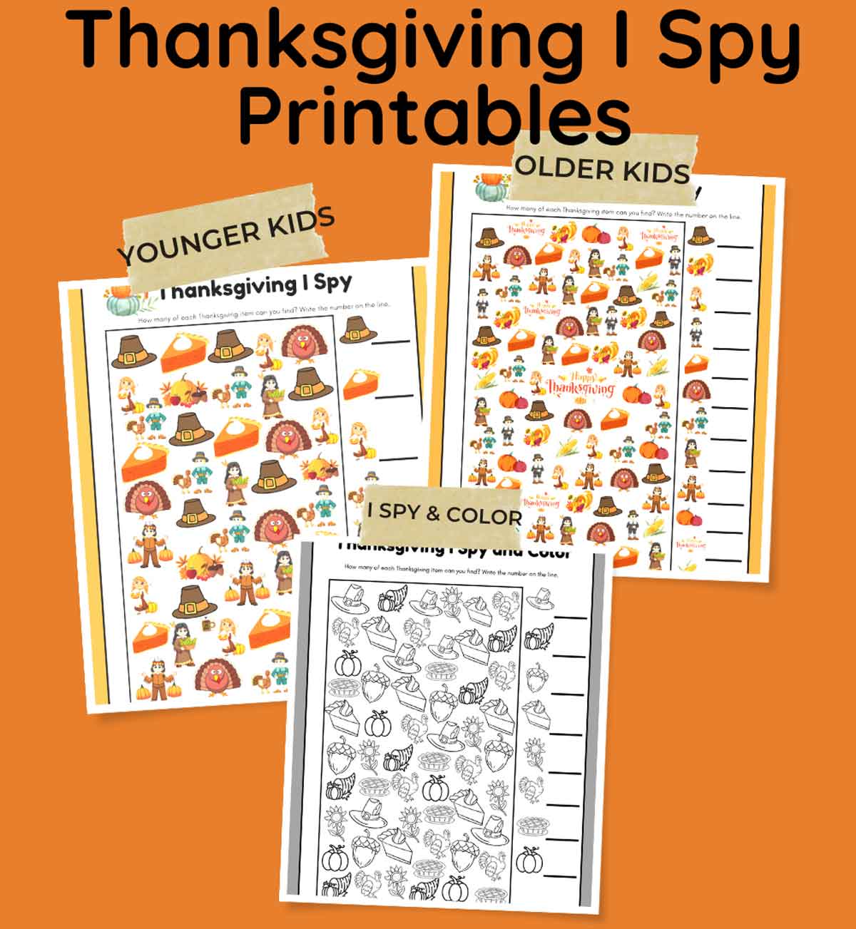 11 Free Thanksgiving Printable Games For Kids
