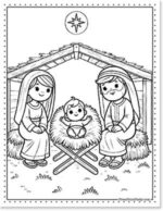 10 Beautiful Christian Christmas Coloring Pages for Kids
