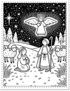 10 Beautiful Christian Christmas Coloring Pages for Kids