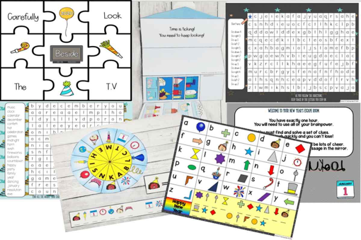 10 Free New Year’s Printable Games Kids Will Love