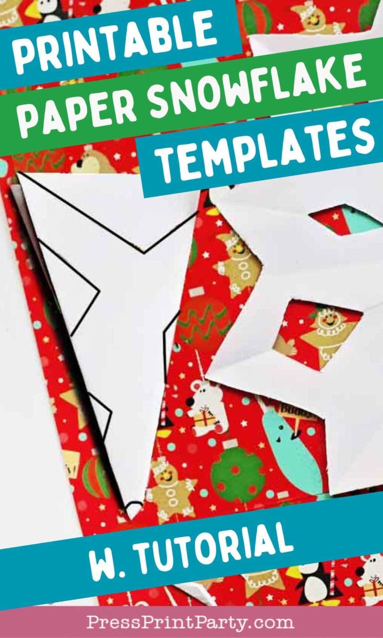 Free Printable Paper Snowflake Templates and Instructions