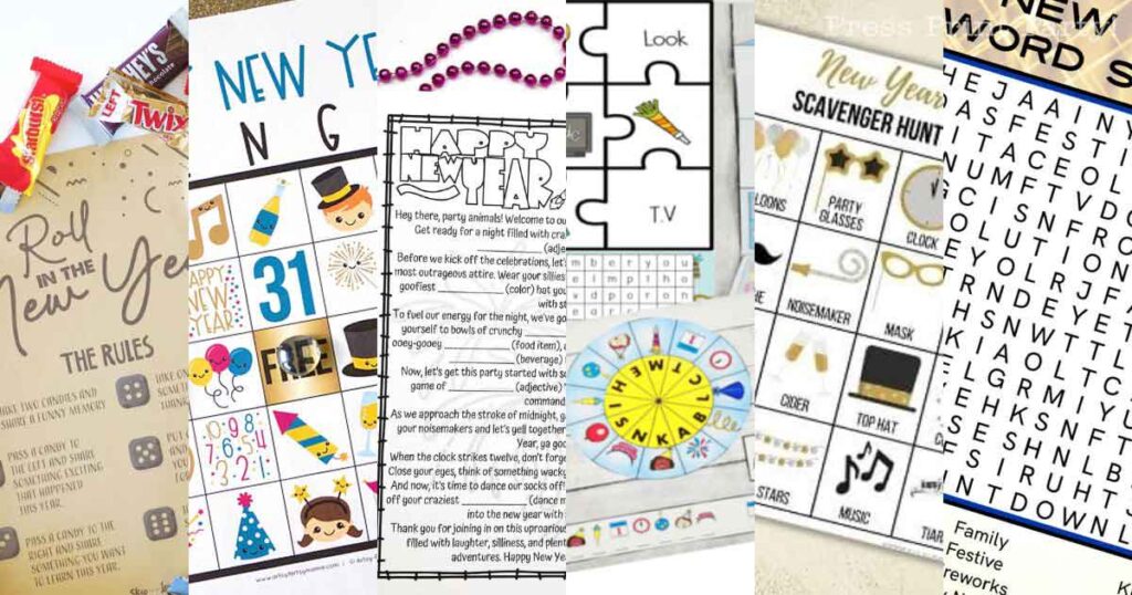 10 Free New Year’s Printable Games Kids Will Love
