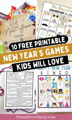 10 Free New Year’s Printable Games Kids Will Love