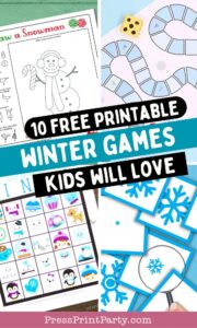 Snow Much Fun! 10 Printable Winter Games for Kids!