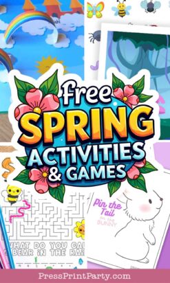 20 Free Printable Spring Activities and Games for Kids