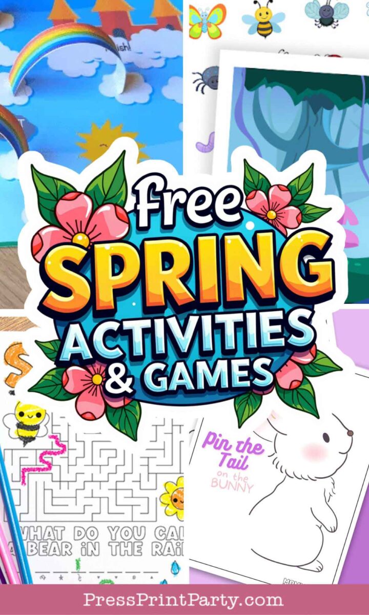 20 Free Printable Spring Activities and Games for Kids