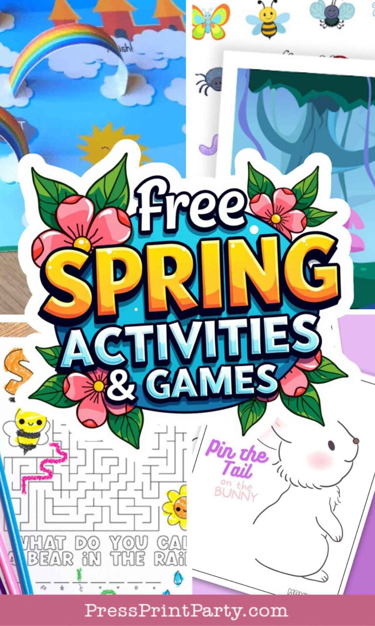 20 Free Printable Spring Activities and Games for Kids