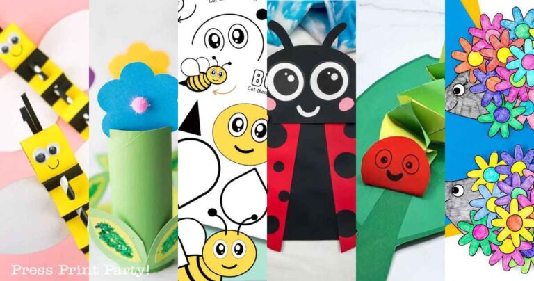 20 Printable Spring Crafts for Kids to Celebrate the Season