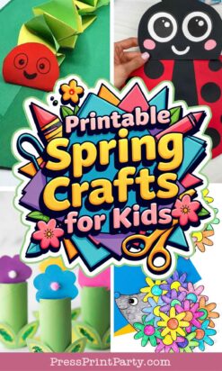 20 Printable Spring Crafts for Kids to Celebrate the Season