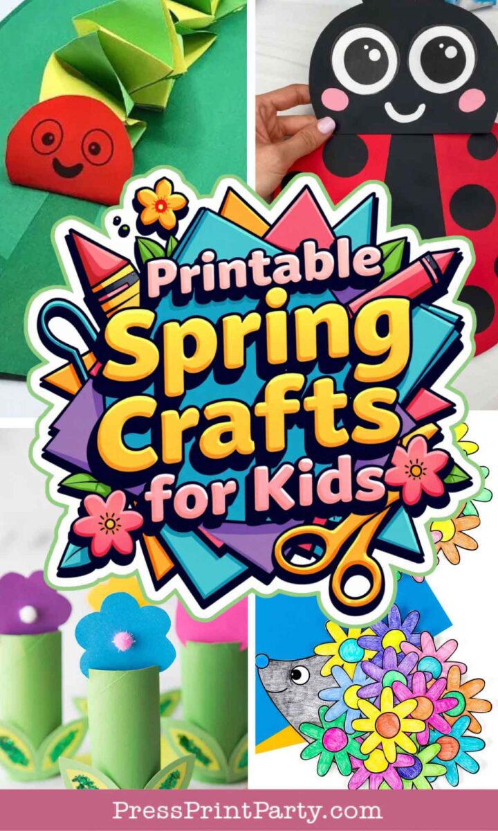 20 Printable Spring Crafts for Kids to Celebrate the Season