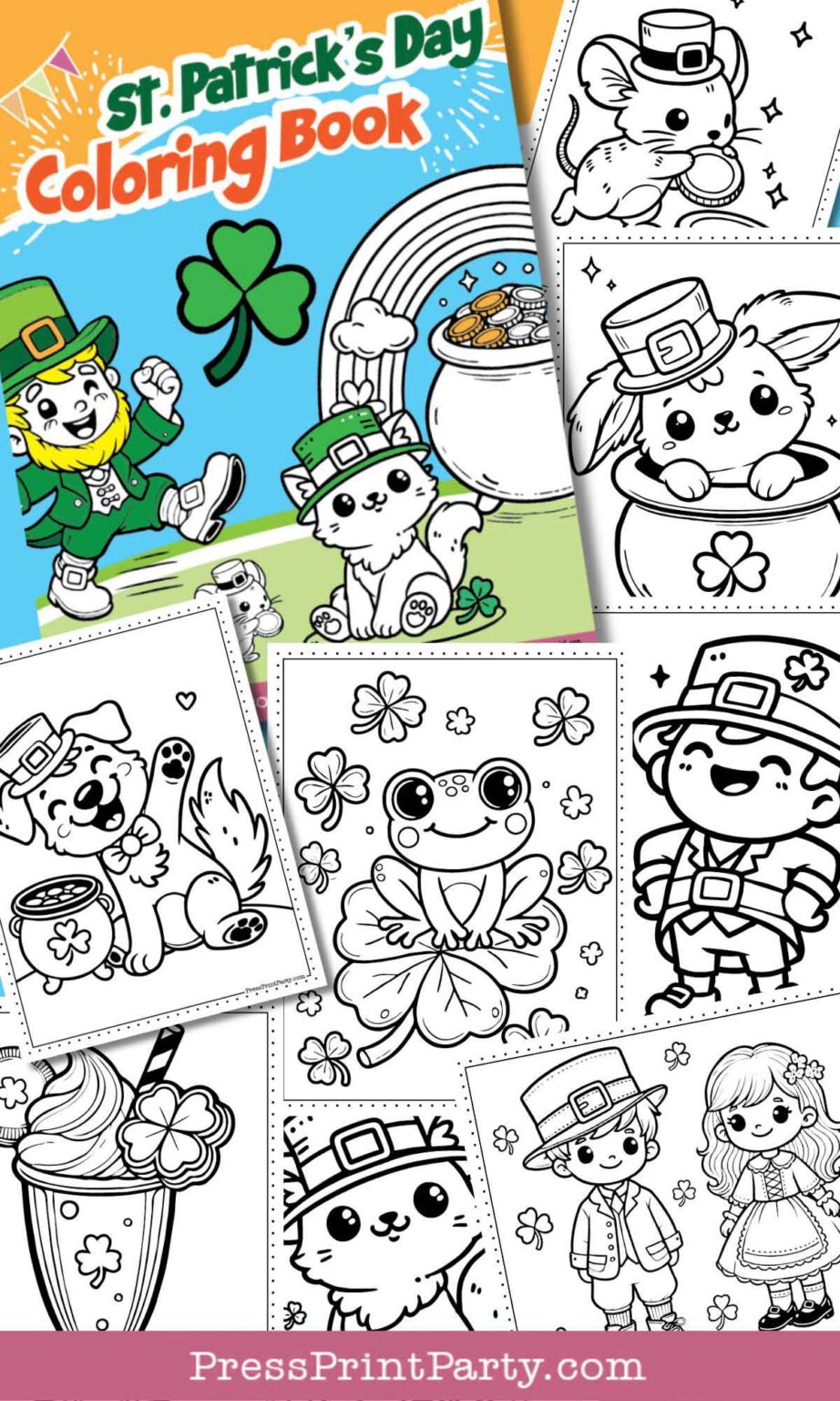10 St. Patrick’s Day Coloring Pages Full of Irish Charm