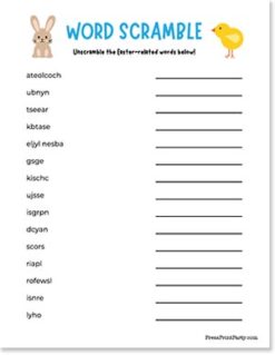 Free Printable Easter Activities Pack for Little Kids