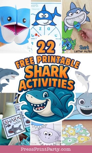 22 Free Printable Shark Activities for Shark Week Fun