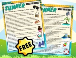 Tons of Free Printable Summer Games for kids