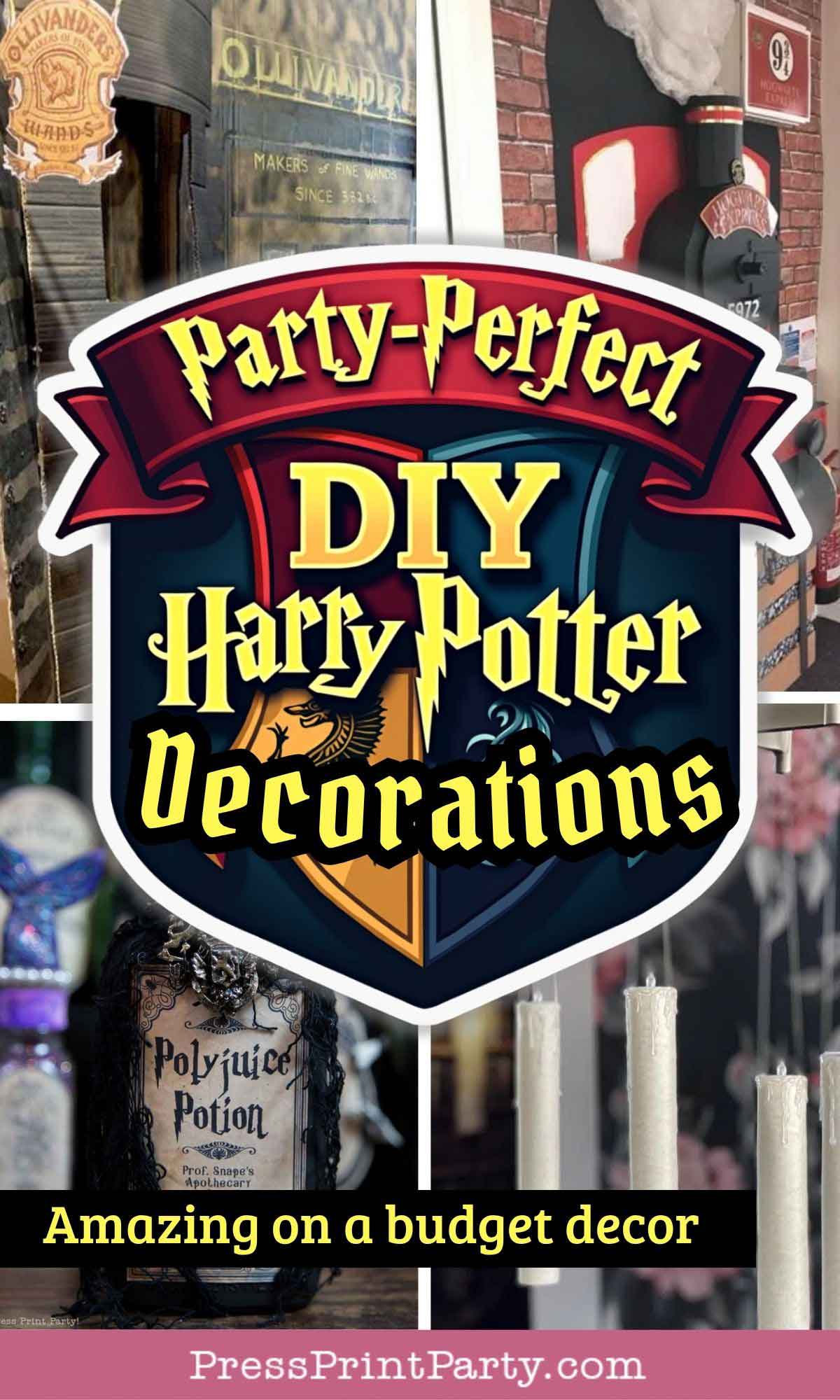 Party Perfect DIY Harry Potter Decorations on a Budget