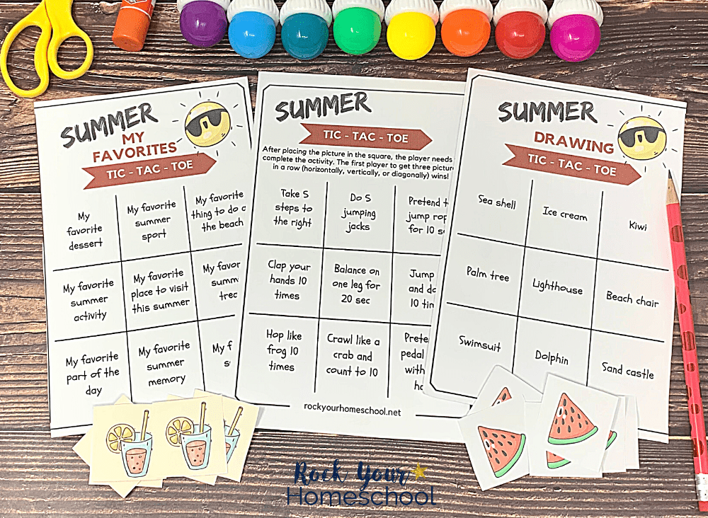 Tons of Free Printable Summer Games for kids