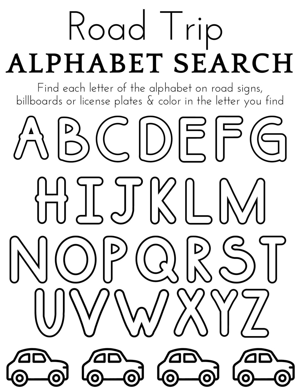 20 Fun Printable Road Trip Activities for Kids