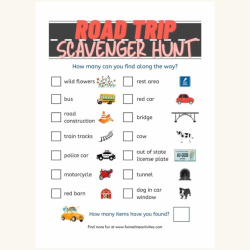 20 Fun Printable Road Trip Activities for Kids