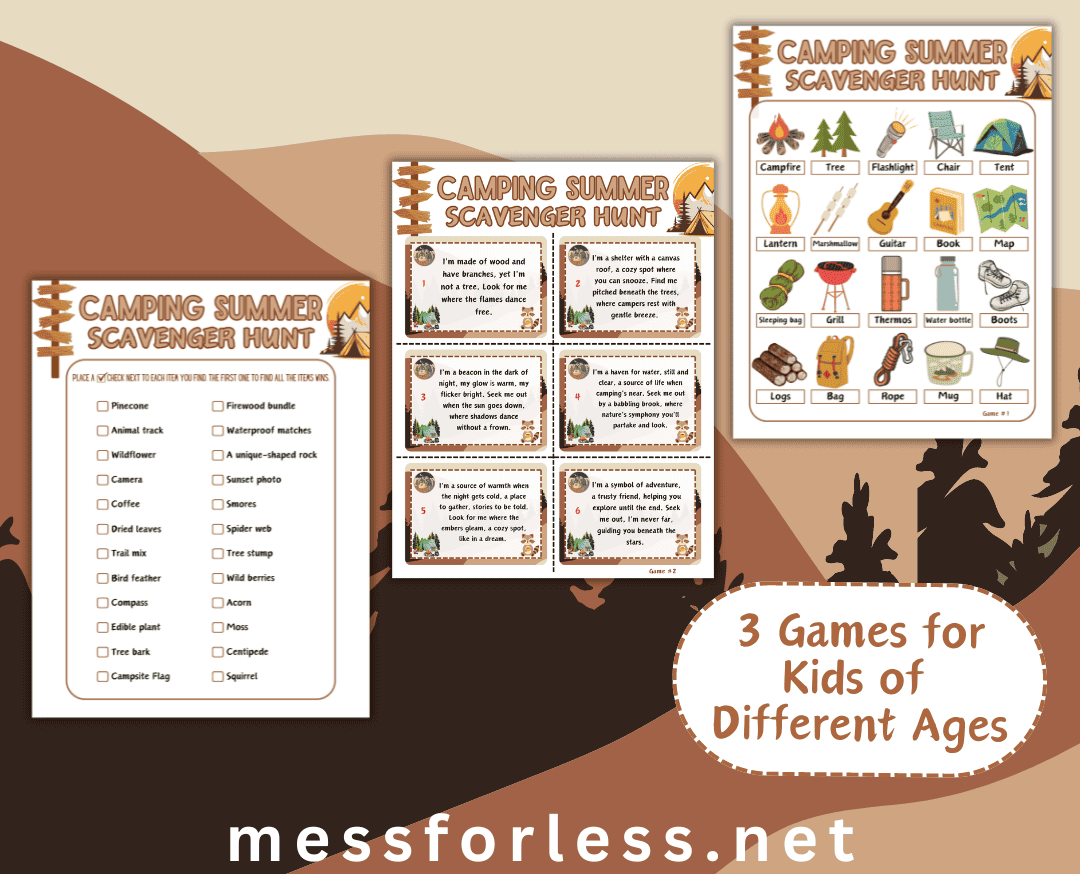 20 Summer Scavenger Hunt Ideas for Kids w. Printables