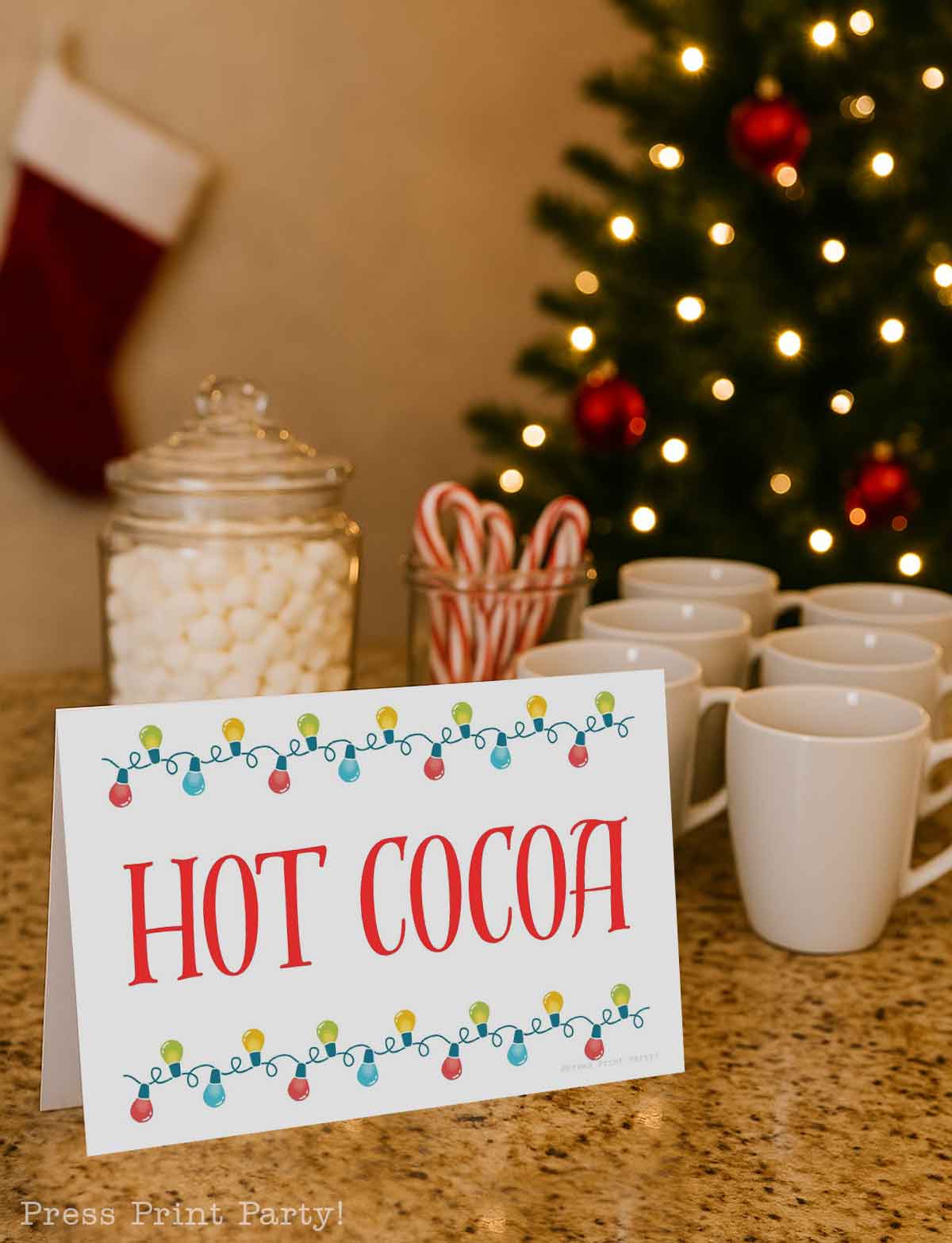 Free Printable Christmas Signs for a Stress-Free Party