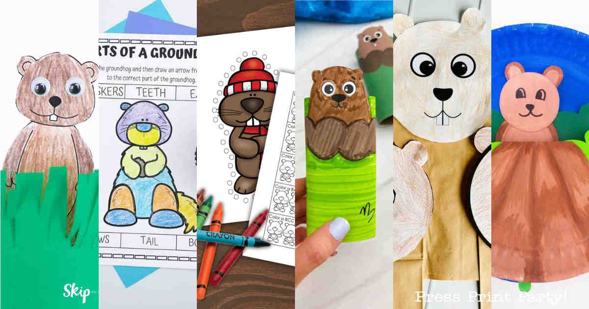 20 Groundhog Day Crafts Punxsutawney Phil would Approve