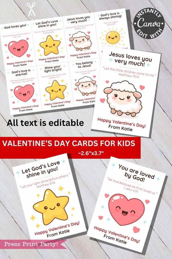 Christian Valentine Cards - Press Print Party!